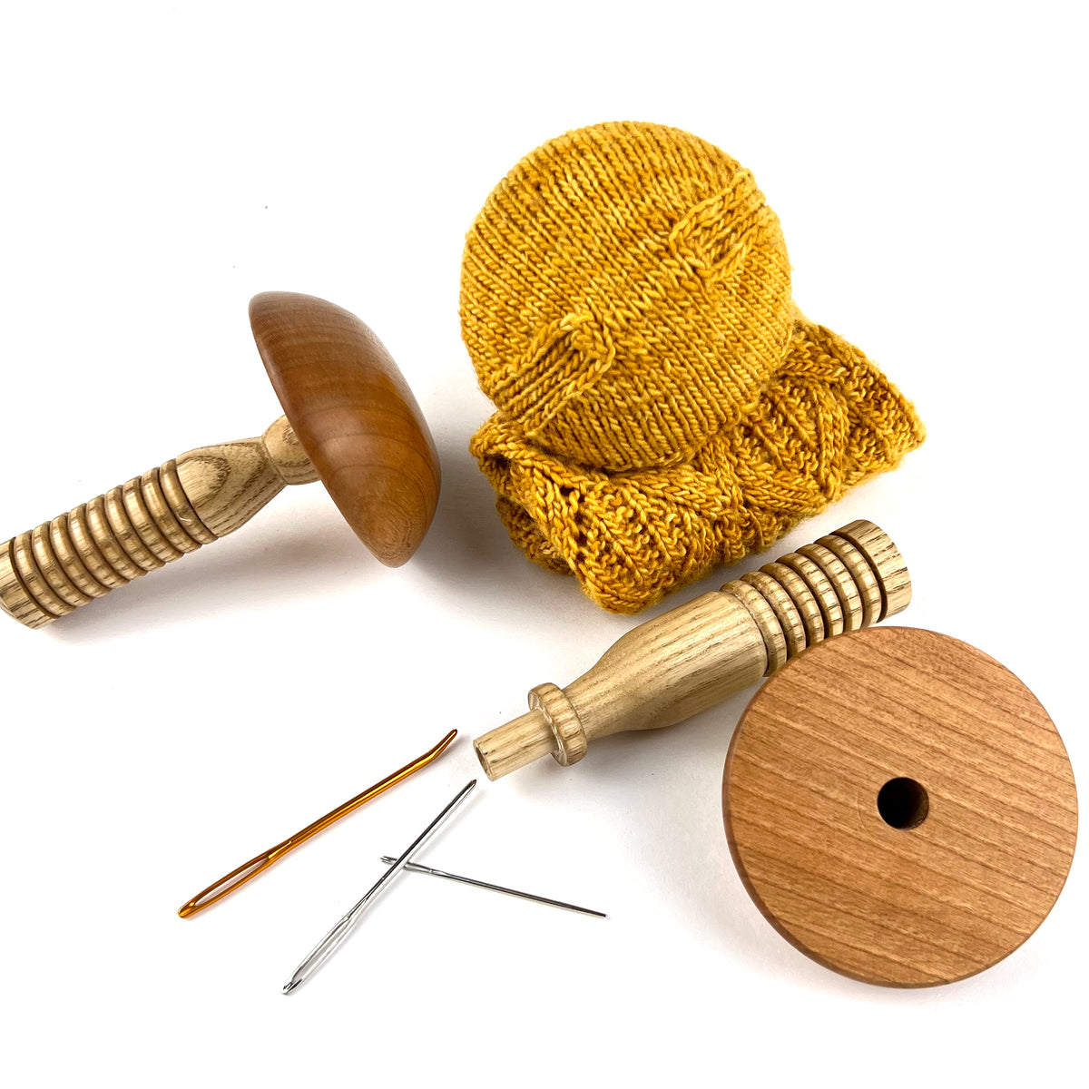 Hand Turned Darning Mushroom & Needle Case – The Loop Modern Fibre Craft